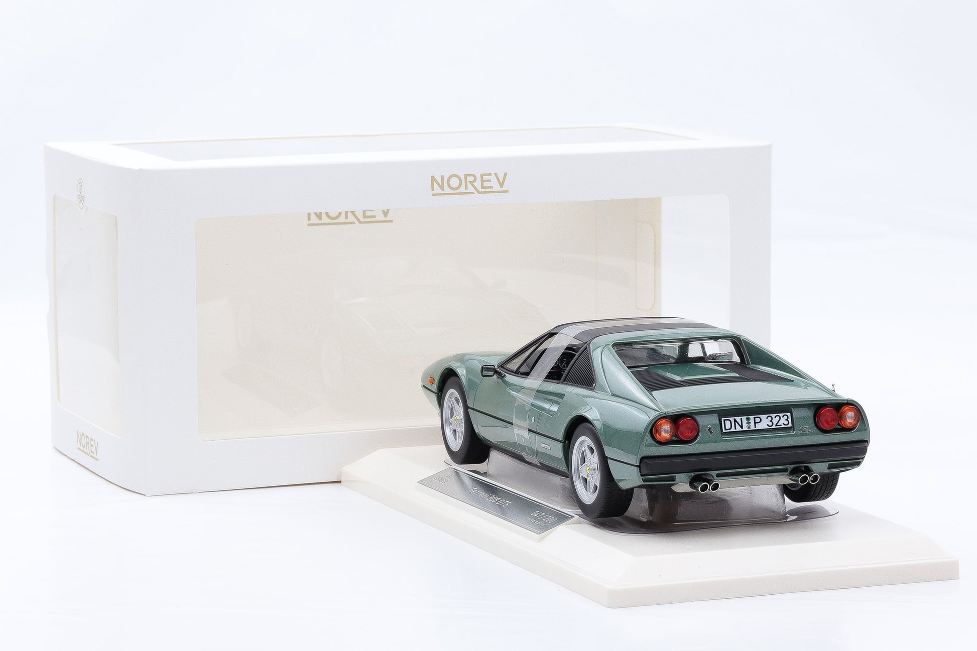 1:18 Norev Ferrari 308 GTS Quattrovalvole verde medico Spider Targadac ...